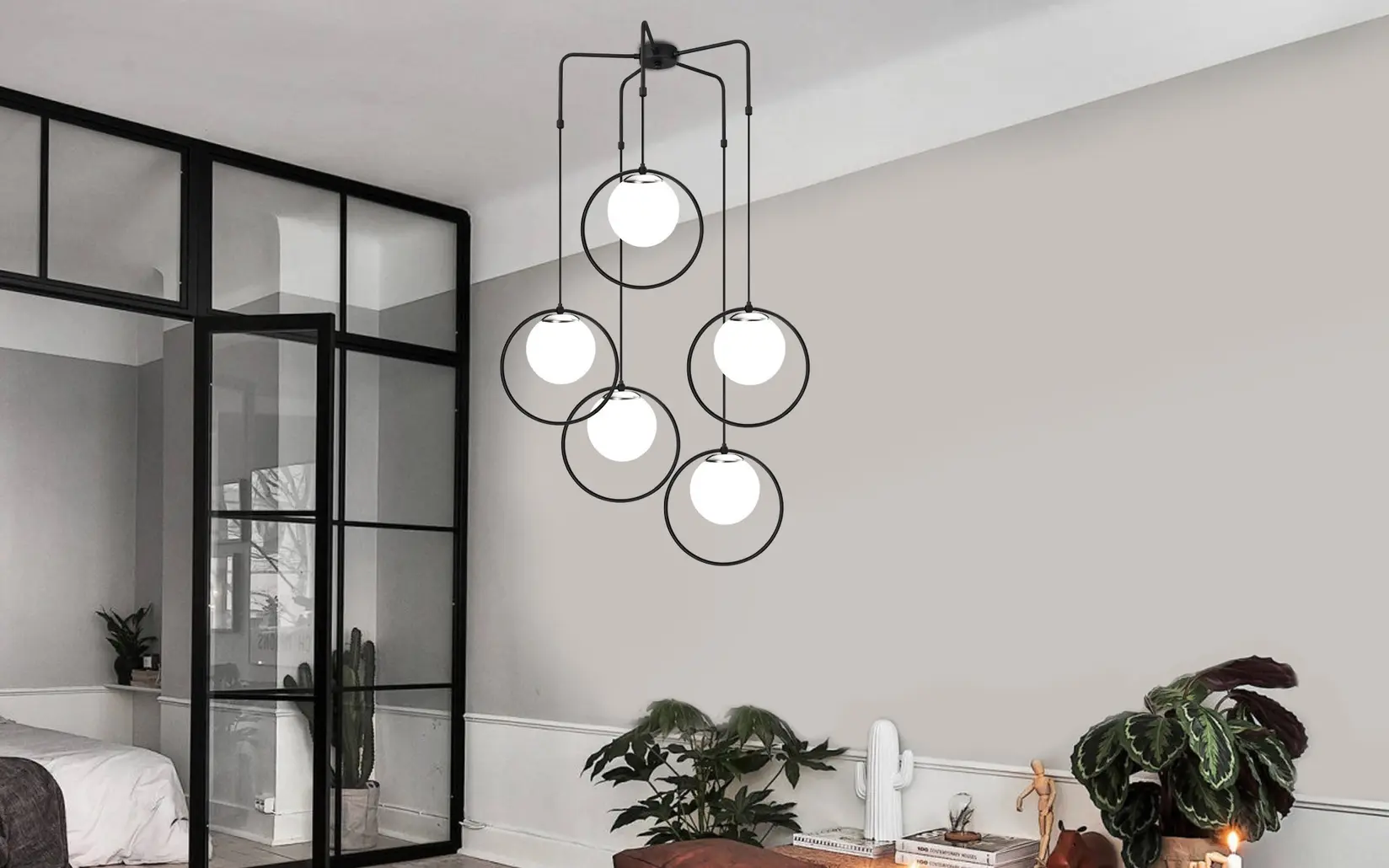 Opviq Luster nay-4511, 74 cm, 5xE27