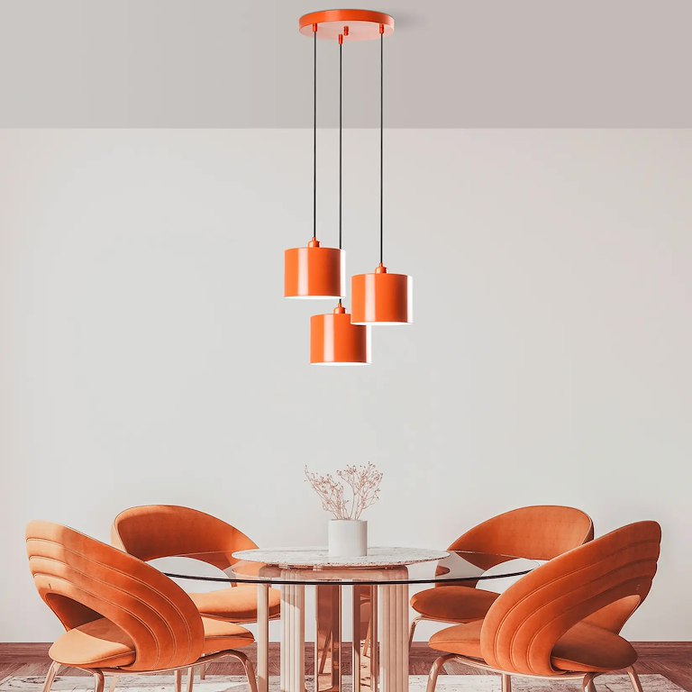 Opviq Luster Duz-195, 75-110cm, 45 cm, 3xE27, Narandžasti