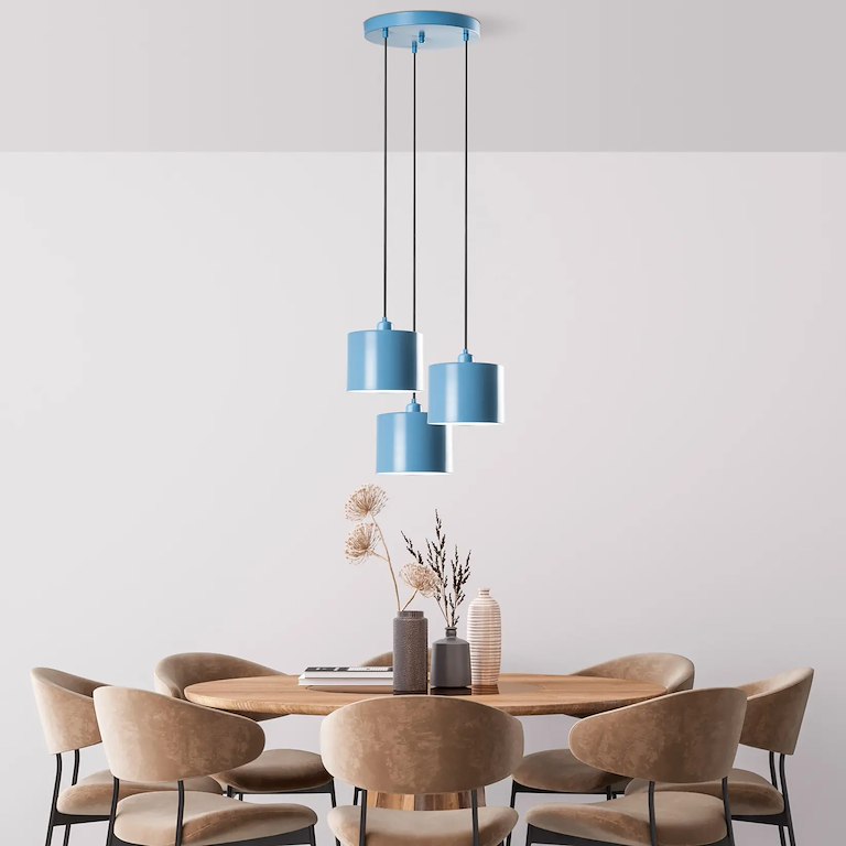 Opviq Luster Duz-195, 75-110cm, 45 cm, 3xE27, IP20, Plavi