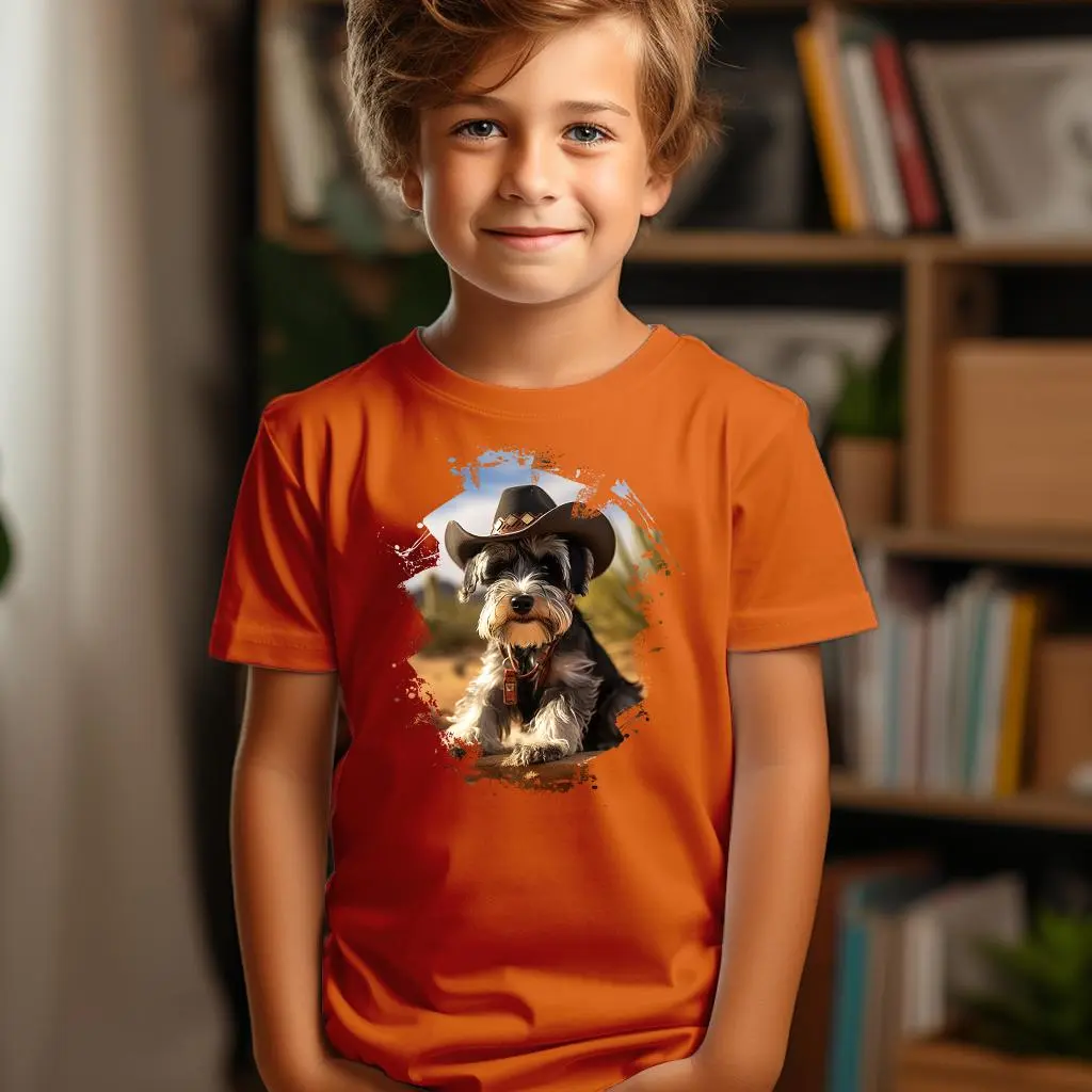 Camiseta Majica sa štampanim printom Cam 568, Dečija, Narandžasta