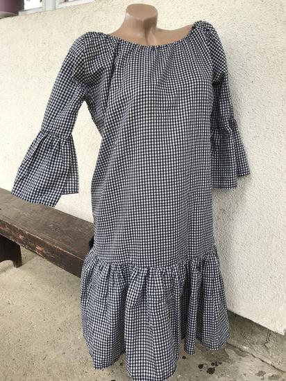 Sitno pepito haljina sa karnerom M/L