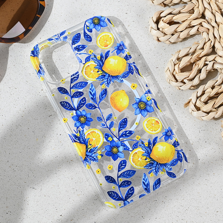 Zastitna maska (futrola) print Magsafe - iPhone 12/12 Pro 6.1 Mediteran Lemon
