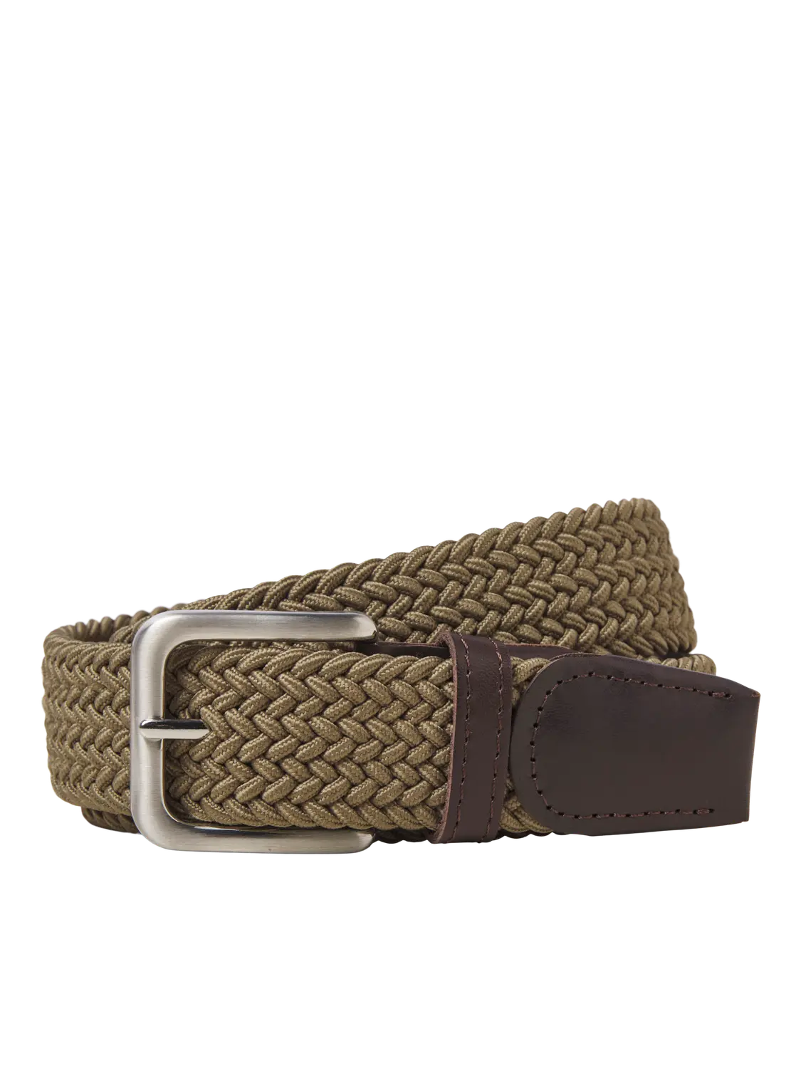 JACK & JONES Muški kaiš 12118114, Maslinasti