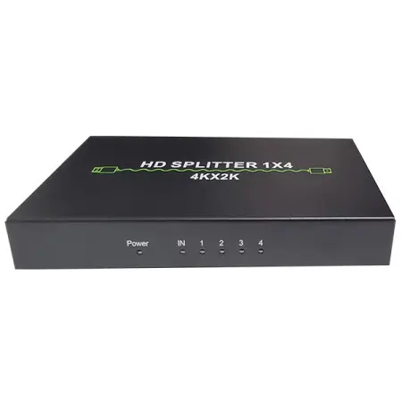 XWAVE HDMI spliter 1x in - 4x out 4K x 2K Activ, Crni