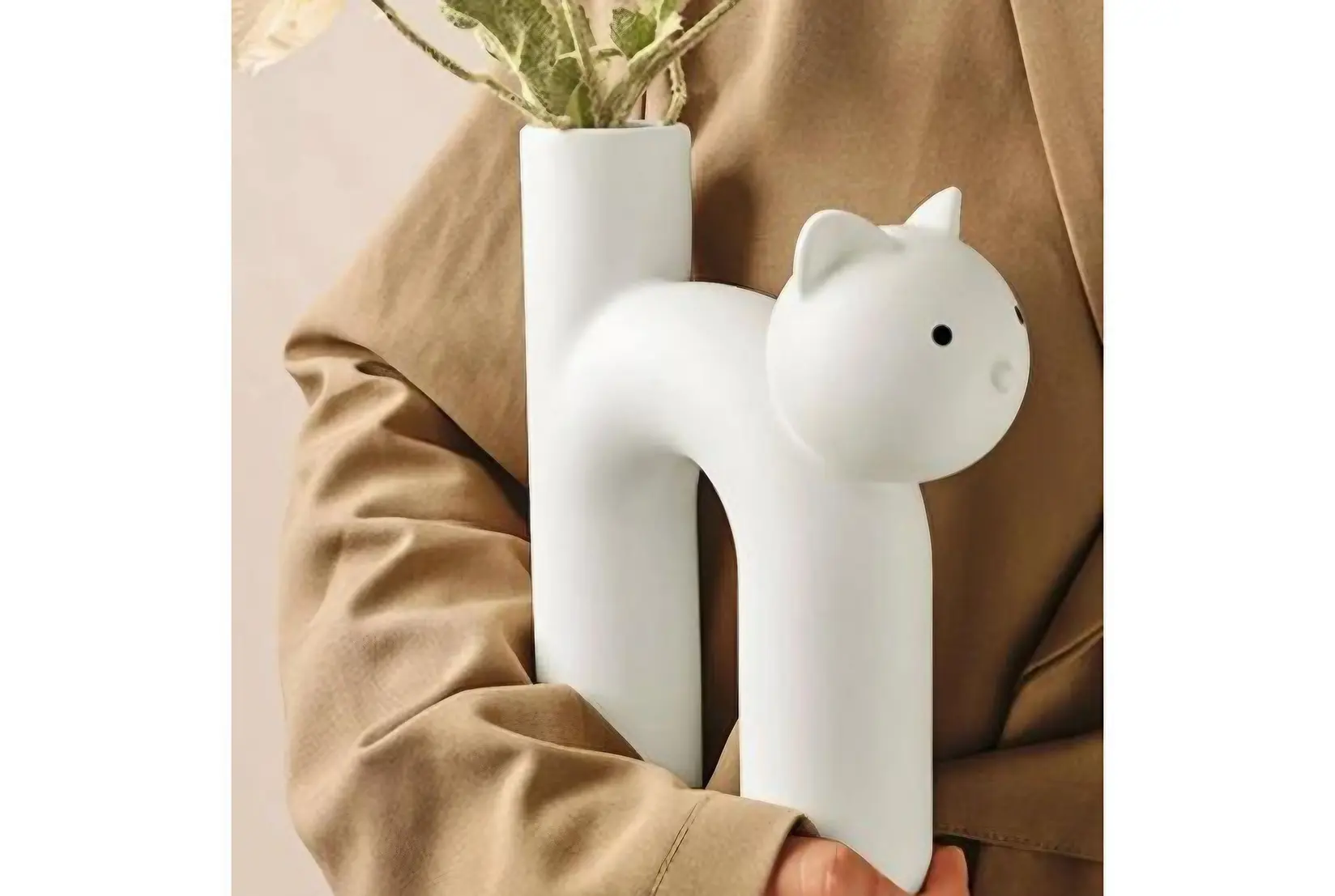 Aberto Design Vaza CY0106, 22x8x23 cm, Bela