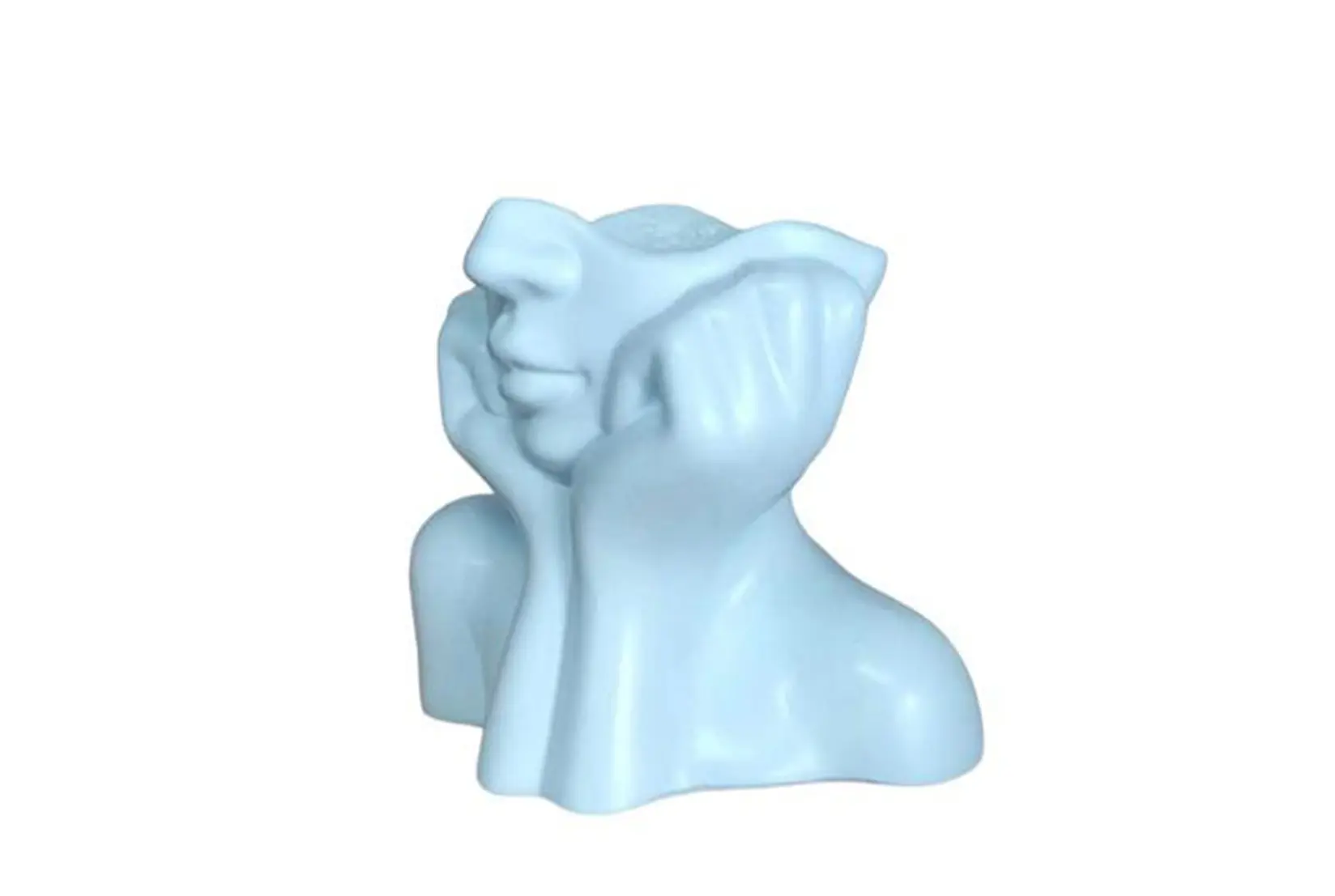 Aberto Design Vaza Skandinav Lady, 19x11x16 cm, Svetloplava