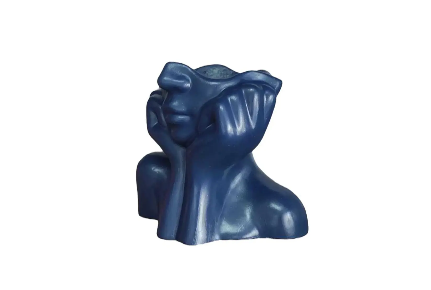 Aberto Design Vaza Skandinav Lady, 19x11x16 cm, Tamnoplava