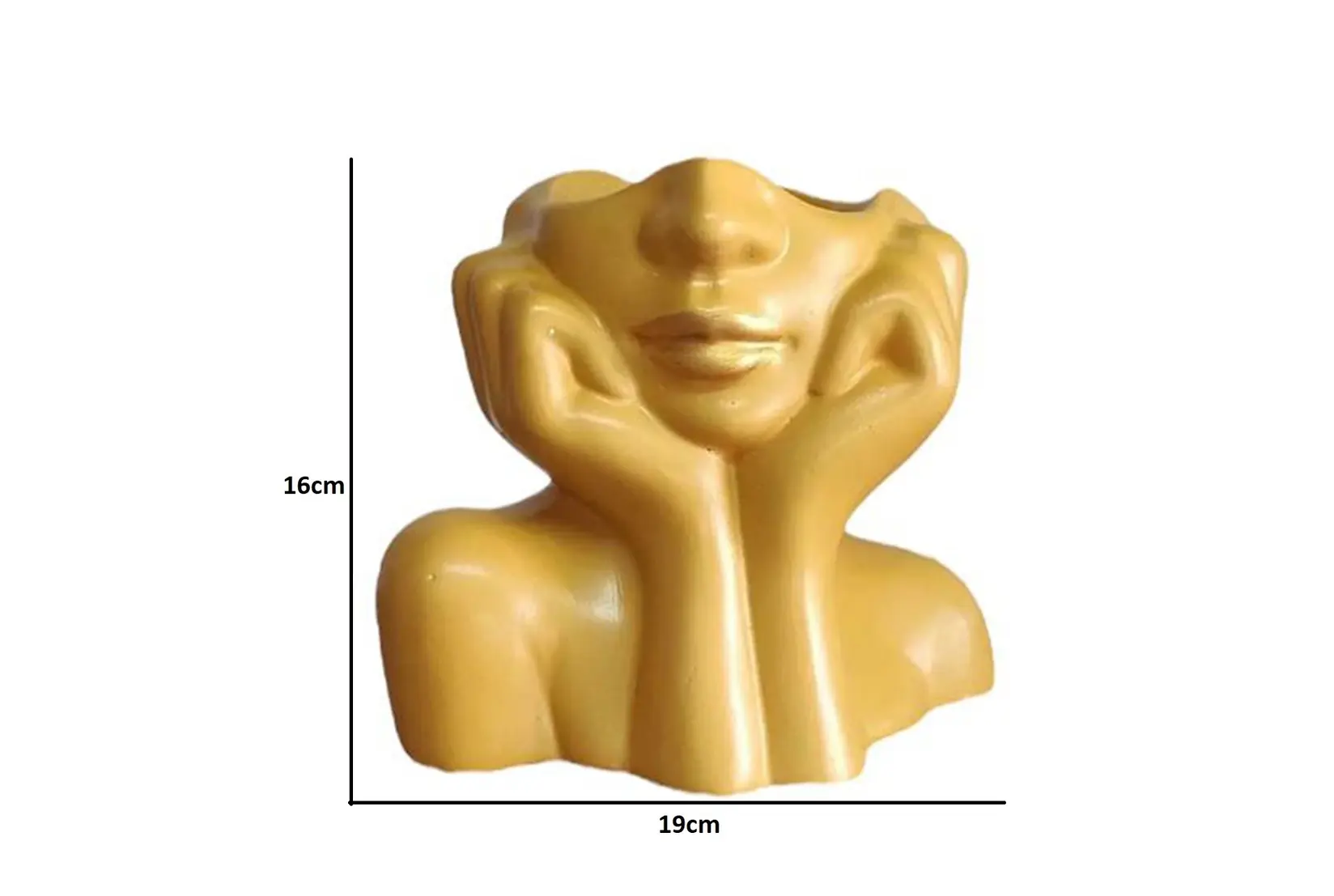 Aberto Design Vaza Skandinav Lady, 19x11x16 cm, Breskva