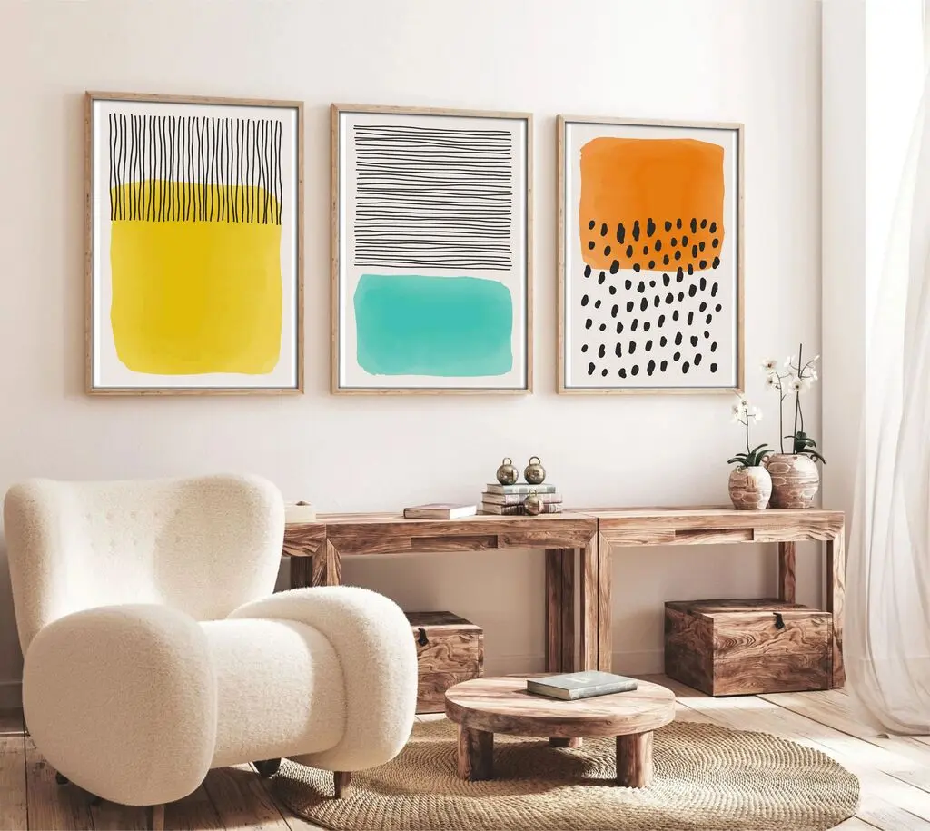 Wallity Uramljena slika Huhu136, 20x30 cm , 3 dela