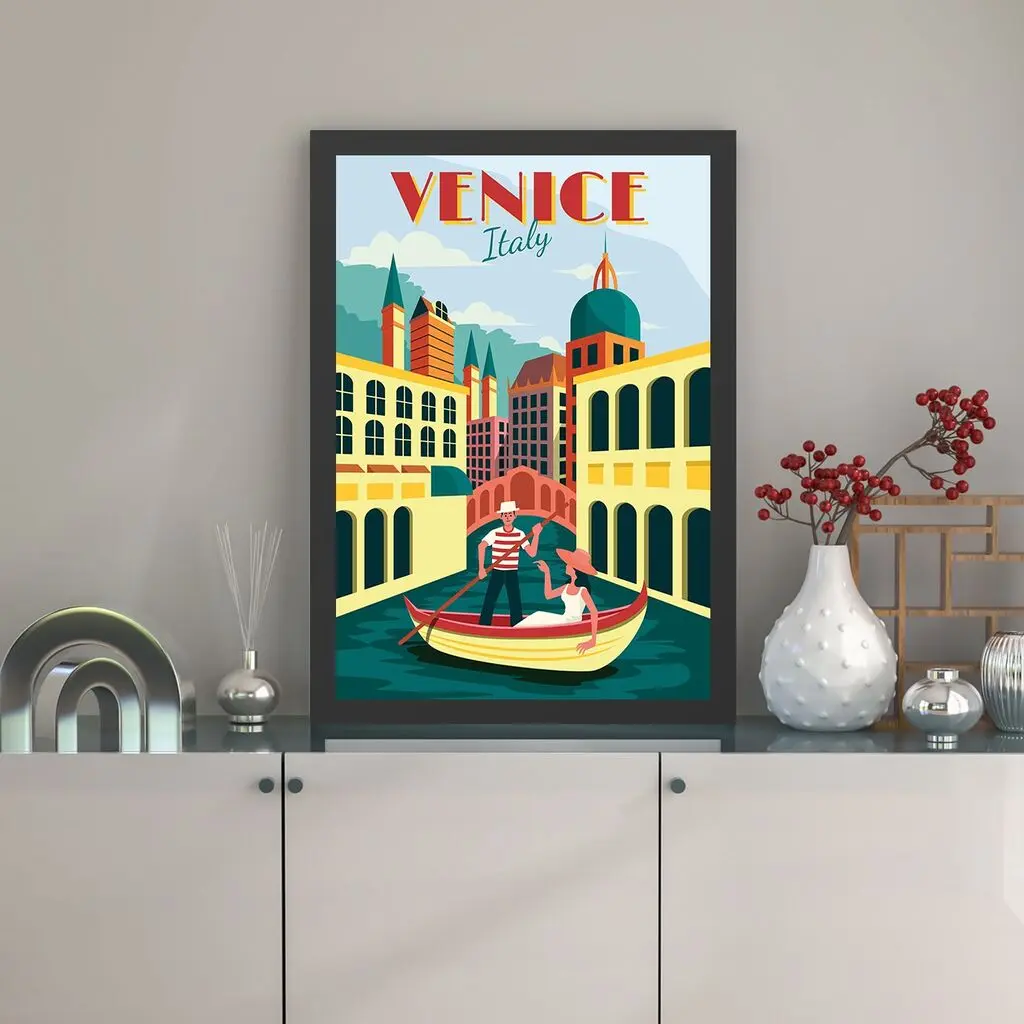 Wallity Uramljena slika Venice, 55x75 cm