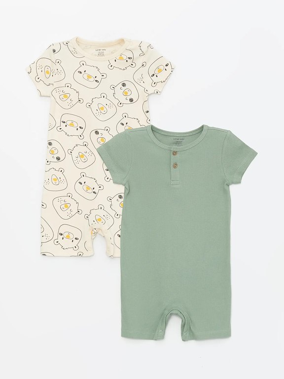 LC Waikiki Bodi za bebe S4BR04Z1-LQA, 2 Komada, Šareni