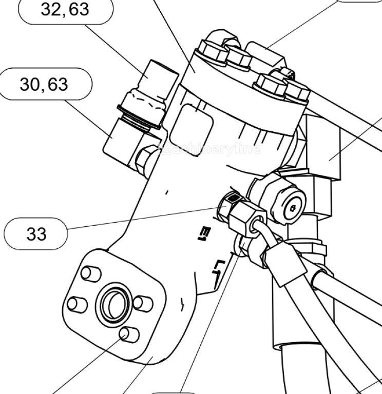 Caterpillar 6103650 6103650 hidraulični razvodnik za Caterpillar M323F bagera