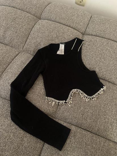 ✨ ZARA top sa jednim ramenom + cirkoni ✨