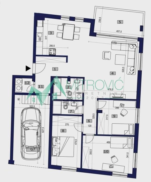 Četvorosoban stan na prodaju, 121m2, 349.616€