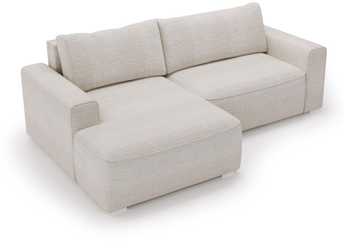 Majesty ugaona garnitura sa ležajem i prostorom za odlaganje 233x144x90 cm bež leva Cremona 02