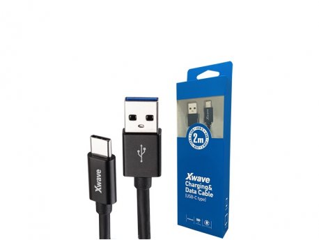 Xwave USB kabl TIP-C/USB 3.0 (tip A-muški) -USB 3.1 (TIP C-muški)/dužina 2m/crni pvc