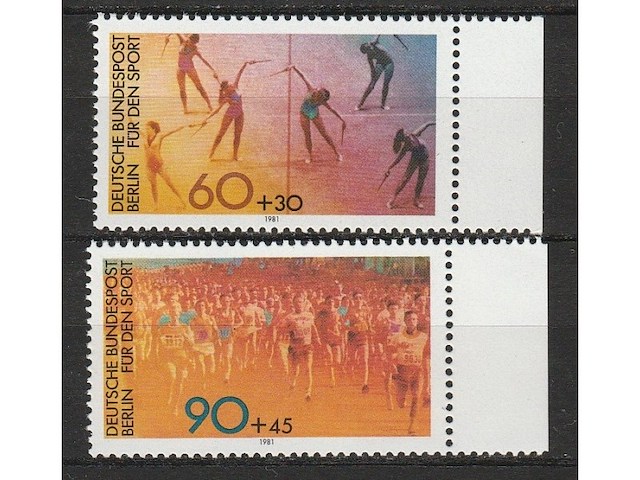 Berlin - Für den Sport - Sports Aid - 1981 - MNH
