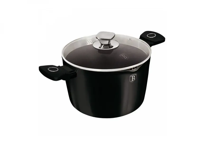 BERLINGER HAUS Šerpa za kuvanje testa sa poklopcem 24cm Black Vantage Collection BH-8275S