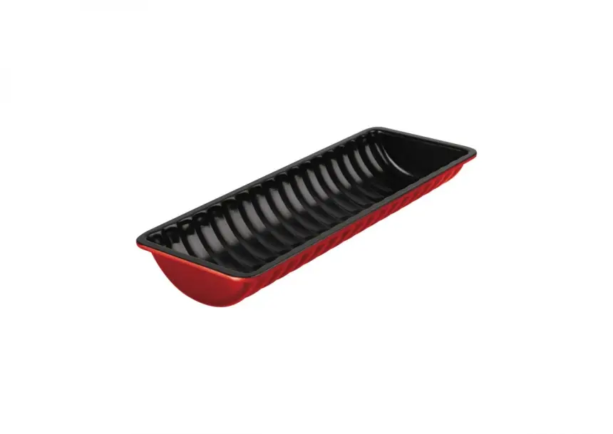 KAUFMAX Modla za hleb rebrasta 31,5x12x5.5cm kaufmax burgundy line