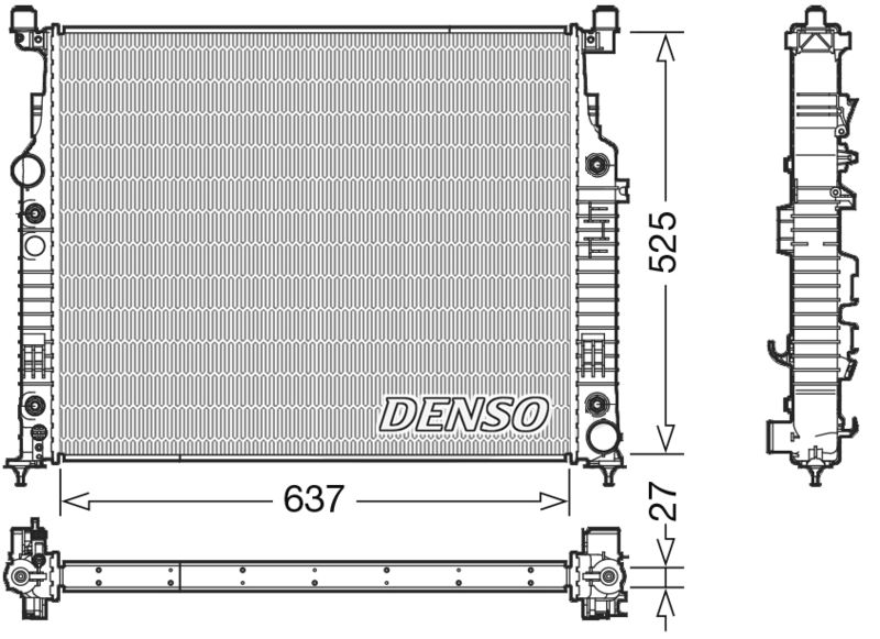 Hladnjak, hlađenje motora DENSO DRM17056