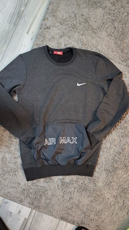 Duks, XL (EU 54), Nike, bоја - Siva, Sa kengur džepom