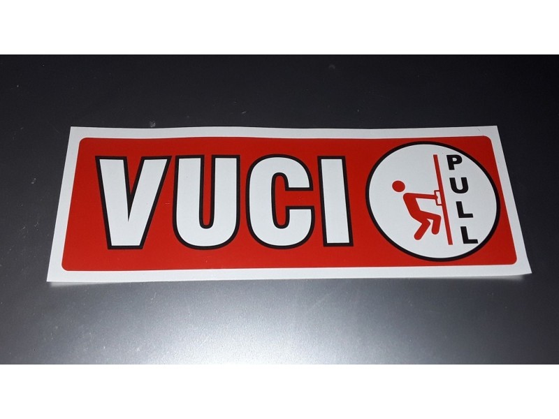Nalepnica VUCI 17 X 6,2 cm