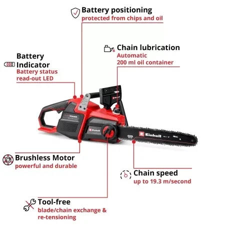 Einhell GP-LC 36/40 Li BL-Solo, PROFESSIONAL Akumulatorska lančana testera ( 4600050 )