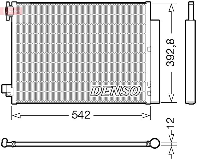 Kondenzator, klima-uređaj DENSO DCN37004