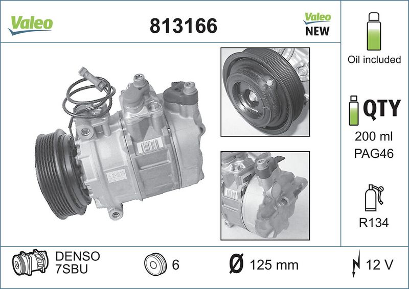 Kompresor, klima-uređaj VALEO 813166
