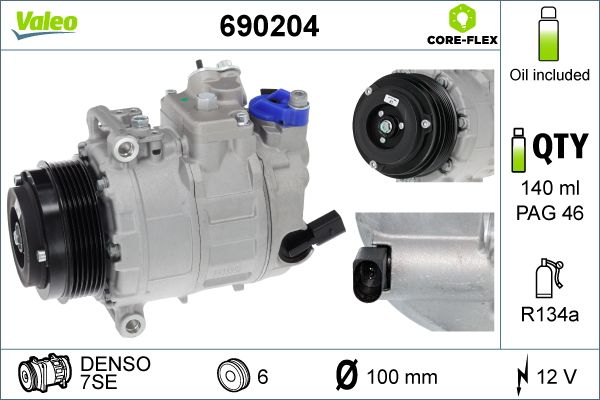 Kompresor, klima-uređaj VALEO 690204
