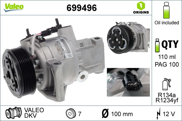 Kompresor, klima-uređaj VALEO 699496