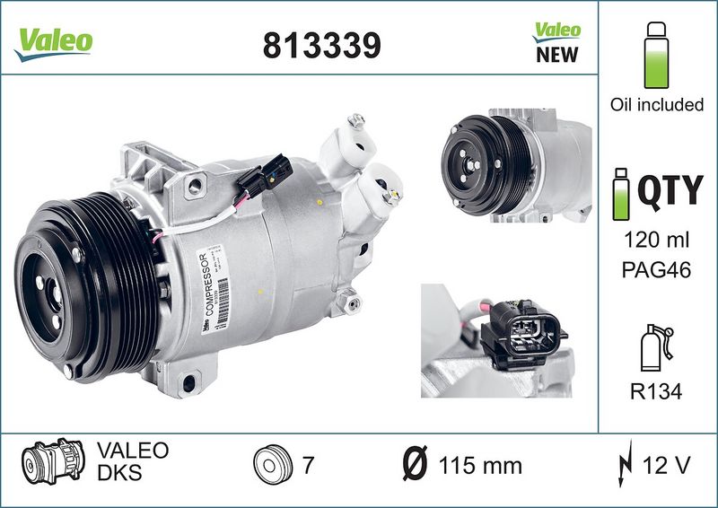Kompresor, klima-uređaj VALEO 813339
