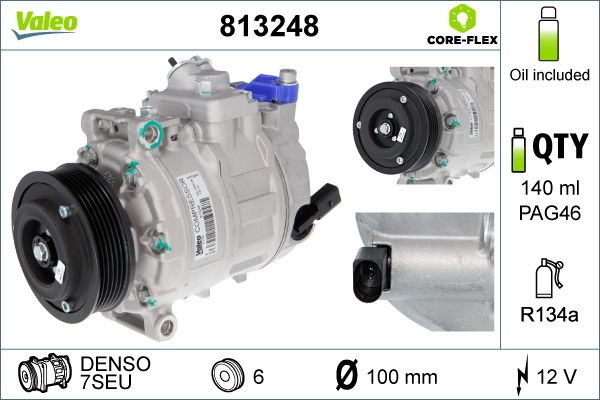 Kompresor, klima-uređaj VALEO 813248