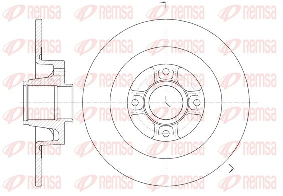 Kočioni disk REMSA 61047.00
