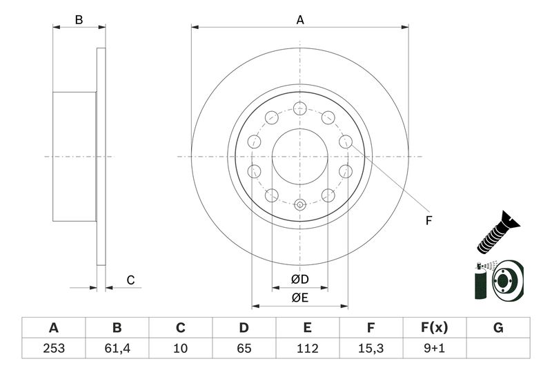 Kočioni disk BOSCH 0 986 479 E00