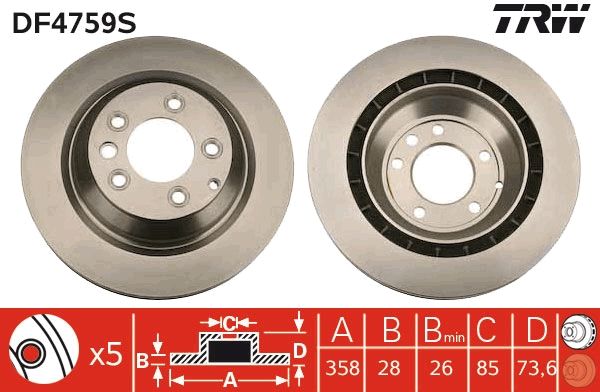Kočioni disk TRW DF4759S