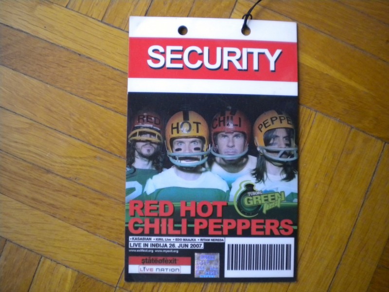 RED HOT CHILI PEPPERS, SECURITY Indjija 26. jun 2007.