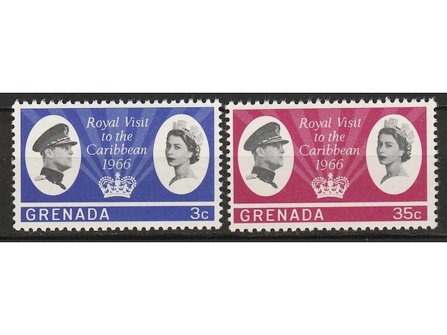 Grenada - 1966 - Royal Visit to the Caribbean - MNH