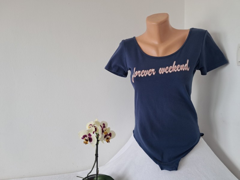 Pamucni teget bodi forever weekend vel XXL