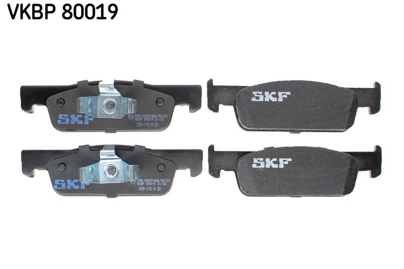 Komplet pločica, disk-kočnica SKF VKBP 80019