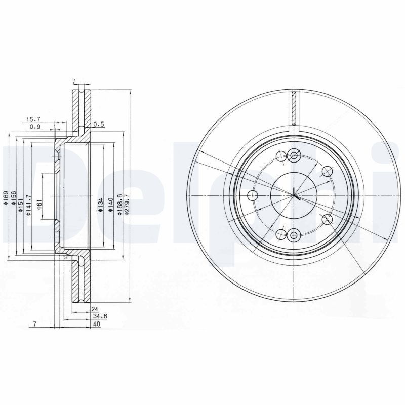 Kočioni disk DELPHI BG3733