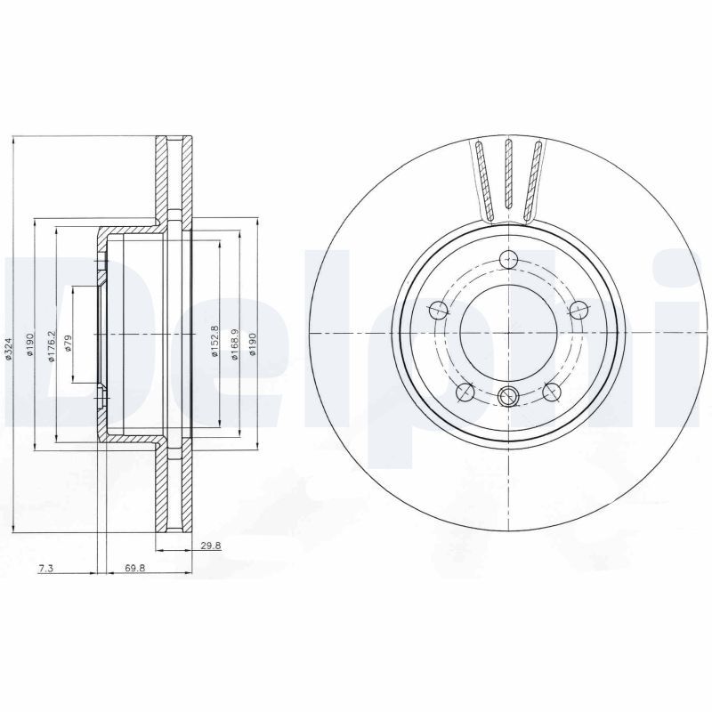 Kočioni disk DELPHI BG9871