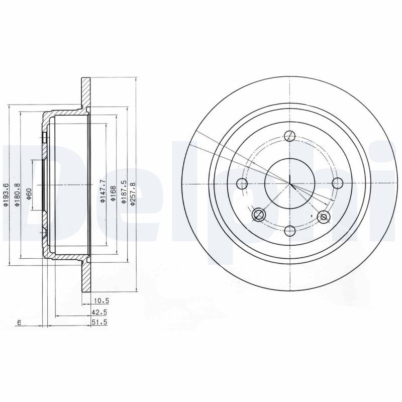 Kočioni disk DELPHI BG4091