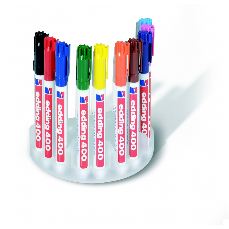 Marker permanent E-400 1mm, set 1/10 Edding sortirano