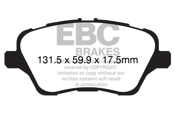 Komplet pločica, disk-kočnica EBC Brakes DP22149