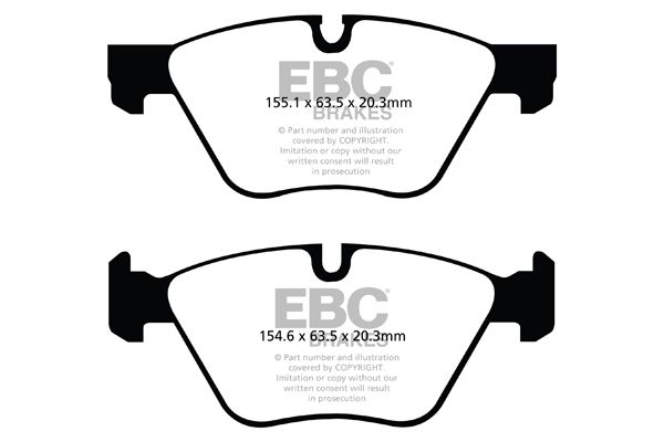 Komplet pločica, disk-kočnica EBC Brakes DP22088