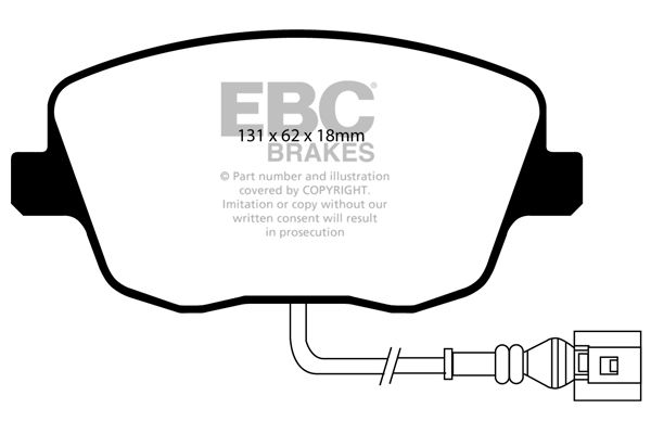 Komplet pločica, disk-kočnica EBC Brakes DP41479R