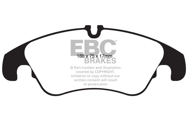 Komplet pločica, disk-kočnica EBC Brakes DP42022R