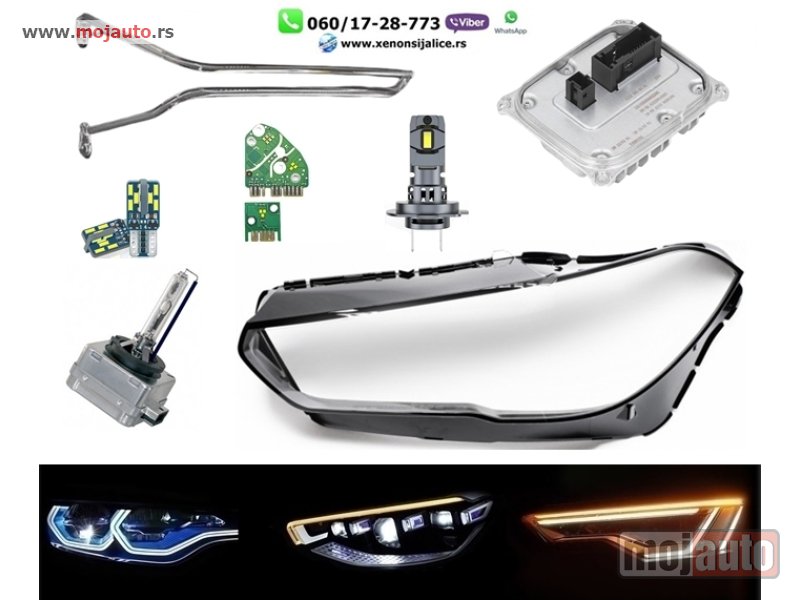 Led i xenon oprema stakla za farove bmw