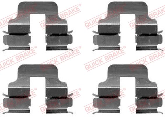 Komplet pribora, pločica disk kočnice QUICK BRAKE 109-1247